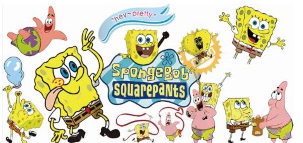 Spongebob Squarepants Decal | Fun Cartoon Vinyl Sticker – SHIMMER ...